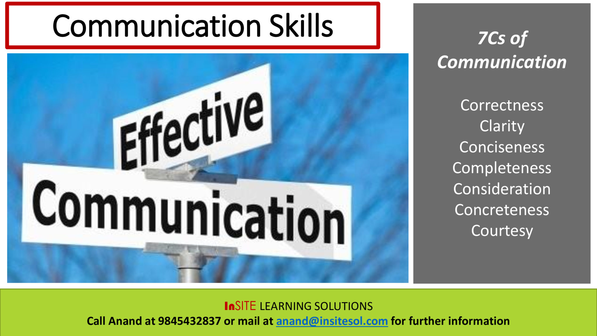 Communication Skills Training Insitesol Learning Communication Skills Training Insitesol Learning